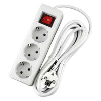 China CE Certificated EU Extension Socket Power Strip with 3x1.5mm Cable and Switch WIFI NO Standard EU 1 Meter Cable With Switch for sale