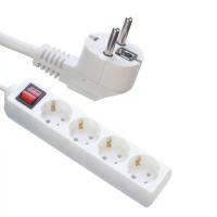 China CE Certificated EU Extension Socket Power Strip with 3x1.5mm Cable and Switch WIFI NO Standard EU 1 Meter Cable With Switch for sale