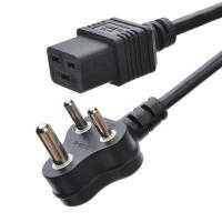 China Customized Support Software Reengineering SABS Standard C19 Connector Cable for South Africa Power Cords Extension Cords for sale