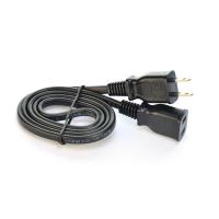 China Home Appliance Extension Cord PSE Certified AC Power Cord Japanese Jet Socket Female End Type Standard 2 Flat Poles Plug for sale