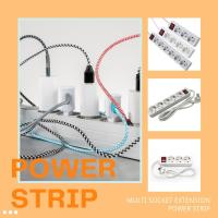 China 3m 3 Way Universal Extension Cable and Switch Socket for Multi Plug Power Socket Extension 3*0.75 White Customized Option for sale