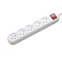 China Power Strip Israel Type 5 Pin Multi Socket Plug Extension Cord Customized Support Extended VDE Standard Cable H05vv-f 3g1 for sale