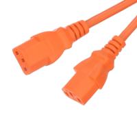 China IMQ Certificated Computer Power Cord Y Splitter 3pin Plug with 2 Way C13 Plug Socket WIFI NO Grounding Standard Grounding for sale