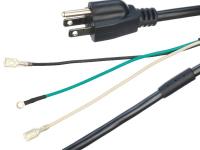 China Power Cords Extension Cords ETL Standard Power Cord BROWN Length 5FT/OEM Black Plug Socket 2 Pin Power Cord for Home Appliance for sale