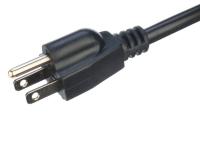 China Power Cords Extension Cords ETL Standard Power Cord BROWN Length 5FT/OEM Black Plug Socket 2 Pin Power Cord for Home Appliance for sale