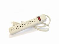 China Oxygen Free Bared Stranded Copper Conductor Material Surge Protector Power Strip Orange Euro 2 Round Pin Plug SJT 2/16AWG for sale