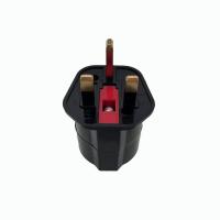 China General-Purpose Adapter UK 3 Pin Plug with Fuse to EU Socket 2pin and Earth Contact CE Certified for sale