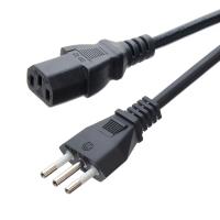 China C5 Clover Connector Black Italia Standard Extension Cord Leads H05VV-F 3x0.75MM² Cable 3 Pin 16A Plug for Commercial for sale