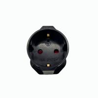 China General-Purpose Adapter UK 3 Pin Plug with Fuse to EU Socket 2pin and Earth Contact CE Certified for sale