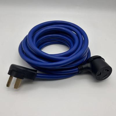 China ETL Heavy Duty RV Extension Cord 30Amp 10-30P to 10-30R Cable 10AWG/3 STW 25FT for Generator Dryer and Trailer Camper for sale