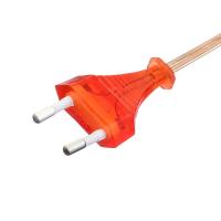 China Commercial Direct 2.5A 2 Pin Plug Power Cords Black Kettle Plug with IEC60320 C7 Connector VDE Power Cord for sale
