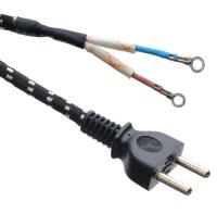 China Commercial Power Cord Extension Cord VDE/SNI/KC 2 Round Pin Plug for Electric Iron in Dubai Middle-Eastern Market for sale