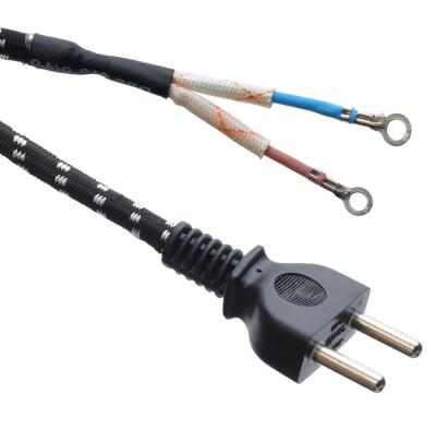 China Commercial Power Cord Extension Cord VDE/SNI/KC 2 Round Pin Plug for Electric Iron in Dubai Middle-Eastern Market for sale
