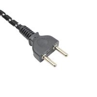 China Commercial Power Cord Extension Cord VDE/SNI/KC 2 Round Pin Plug for Electric Iron in Dubai Middle-Eastern Market for sale