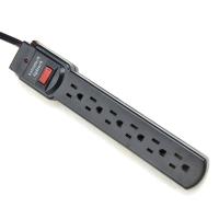 China Male End Type NEMA 5-15P ETL15A/125V 6 Outlet Electric Extension Socket Power Strip Surge Protector for Home Appliances for sale
