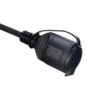 China Outdoor VDE Standard Schuko Plug with 2 Pole Waterproof Socket 220V/16A IP44 Waterproof Plug Socket Cover Length 5M Network SDK for sale