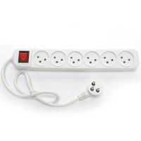 China Grounding Standard Power Strip with 6 Way Extension Socket and Universal Power Extension Cord Socket for sale