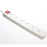 China Grounding Standard Power Strip with 6 Way Extension Socket and Universal Power Extension Cord Socket for sale