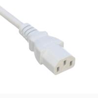 China Oxygen Free Bared Stranded Copper 2XC13 Female White Y Type Splitter Power Cord 250V/16A Power Extension Cord VDE Approved for sale