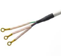 China 3 Prong Cotton Braided Power Cord Rated Voltage 250v Grounding Standard Grounding for Rice Cooker in Indonesia Market for sale