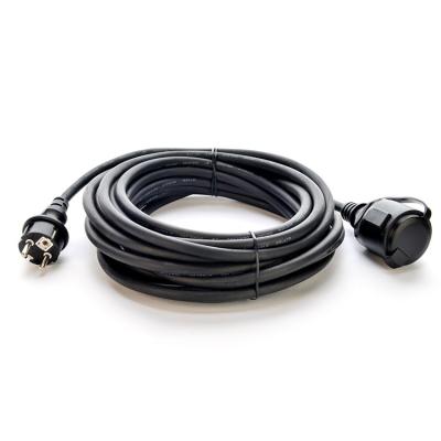 China EU 2 Poles Socket Female End Type Oxygen Free Bared Stranded Copper Conductor Material Distributed Outlet Extension Cable for sale