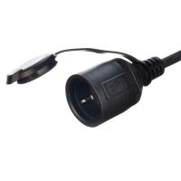 China EU 2 Poles Socket Female End Type Oxygen Free Bared Stranded Copper Conductor Material Distributed Outlet Extension Cable for sale