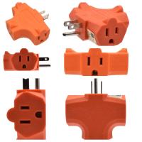 China SDK Network 15-amp Adapter 3 Grounding 1 to 3 Outlets Heavy Duty Nema 5-15p to Multiple Nema 5-15r Waterproof Multipurpose Extension Socket for sale
