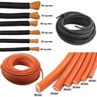China 16 25 Sq mm Welding Cable Copper Conductor Pvc Insulated Single Core Flexible Cable for Welding Machine Resistant to Oil for sale