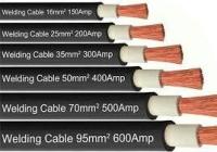 China 16 25 Sq mm Welding Cable Copper Conductor Pvc Insulated Single Core Flexible Cable for Welding Machine Resistant to Oil for sale