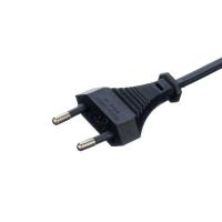 China 2.5A 2 Pin Plug Power Cords Black Electric Fan with Oxygen Free Bared Stranded Copper Half Stripped End for sale