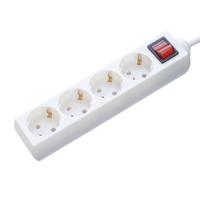 China EU Standard Power Strip with 4 Outlets Surge Protect Switch USB A Output Ports H05VV-F 3x1.25MM2 Cable and UK 3 Pin Plug for sale