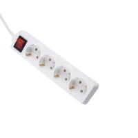 China EU Certified H05VV-F 3x1.5mm2 4 Outlet Power Strip Socket Extension Cord with Switch Eu Plug 16A for sale