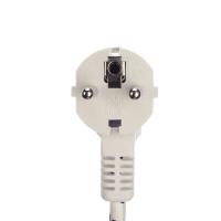 China VDE Standard Power Cord for Steam Iron Commercial Rated Current 16A 3 Prong Cotton Braided AC Extension Cord for sale