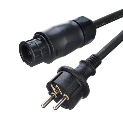 China Oxygen Free Bared Stranded Copper Conductor Industrial Power Cord with Betteri Bc01 Schuko 5m Solar Extension Cable 16Pcs/Ctn for sale
