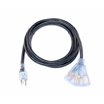 China ETL Approved Heavy Duty 10 ft Long 12 Gauge Extension Cords 50 Feet 2 Prong Light Cord NEMA Male NEMA Female US 3-prong for sale