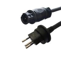 China S Certified Swiss Waterproof Plug IP55 AC Power Cord with Betteri BC01 IP68 Certification Standard DIN VDE 0620/EN 50075 1990 for sale