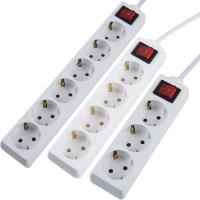 China 1 Outlets VDE H05vv f 3G1.5 mm Sq 4 Way Power Strip Extension Socket Eu Professional for sale
