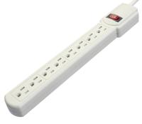 China American Standard 6-Outlet Electric Extension Socket Power Strip ETL15A/125V Surge Protector for Home Appliances ETL125V for sale