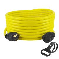 China 30A Rated Current AC Outlets Power Extension Cable for Dishwasher 250V NEMA L6-30P to L6-30R for sale