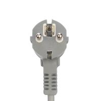 China Power Cord Eu Plug With Open Ended Stripped Rings H05vv-f 3g1.0mm2 Cee7/7 Euro Power Cable 1.5mm and Standard Grounding for sale