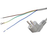 China 16A Plug VDE H05vv-f 3g1.0mm2 Wire Stripped with Open Ended Customized AC Computer Power Euro Cord Best Welcome Fashion for sale