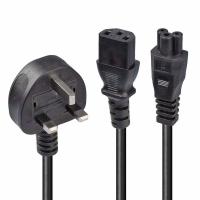 China Black/Customized AC Plug IEC60320 C13 C5 With 3 Pin Power Cord UK BS Standard 10A-16A Rated Current Supply Power Cable for sale