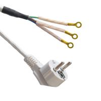 China Indonesia Market Rice Cooker Power Cord with 16A Rated Current Cotton Braided AC Extension Cord and Customized Support for sale