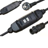 China Home Voltage Rate 16A/250V Angled Schuko Plugs And Sockets With Betteri BC01 Connector for sale