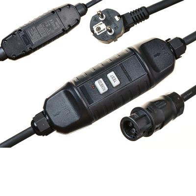 China Home Voltage Rate 16A/250V Angled Schuko Plugs And Sockets With Betteri BC01 Connector for sale