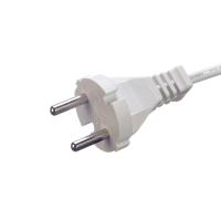 China Desktop Computer H05vv Kabel Mit Schukostecker SNI Certificated Ac Power Cord 2 Pins Eu 1.5m with Rubber Jacket Material for sale