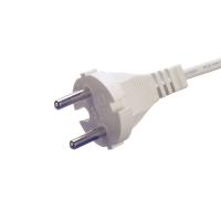 China Desktop Computer H05vv Kabel Mit Schukostecker SNI Certificated Ac Power Cord 2 Pins Eu 1.5m with Rubber Jacket Material for sale