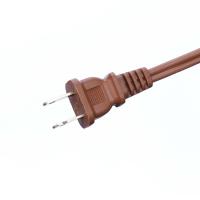 China 18AWG ETL Pararell Wire AC Power Cord with Switch and Socket Extension Cord Brown ETL Standard PVC Jacket USA 2 Prong for sale