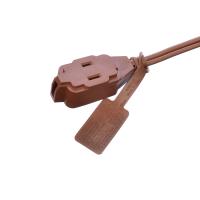 China 18AWG ETL Pararell Wire AC Power Cord with Switch and Socket Extension Cord Brown ETL Standard PVC Jacket USA 2 Prong for sale