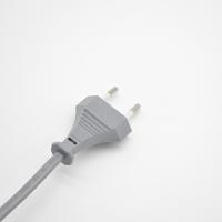 China 2.5A Rated Current White Kettle Plug Power Cord with Oxygen Free Bared Stranded Copper Conductor for sale